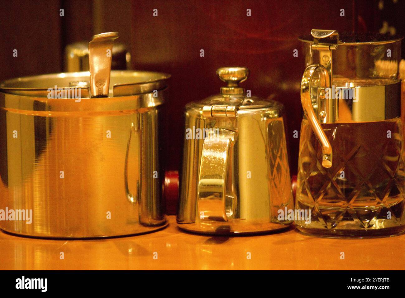 Sugar pots in coffee shops Stock Photo - Alamy