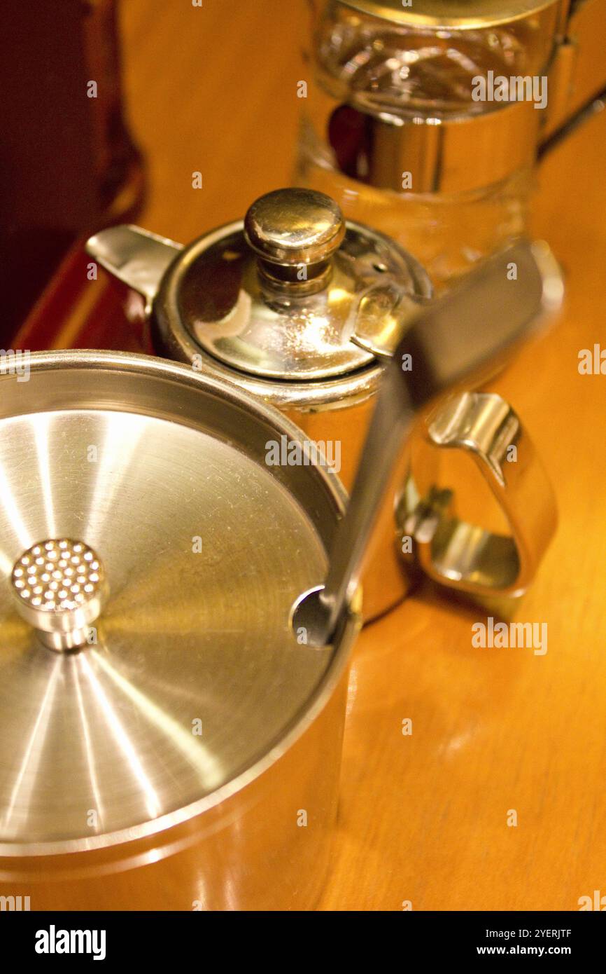 Sugar pots in coffee shops Stock Photo - Alamy