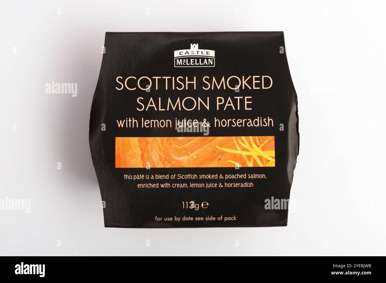 Castle MacLellan Scottish smoked salmon pate Stock Photo - Alamy