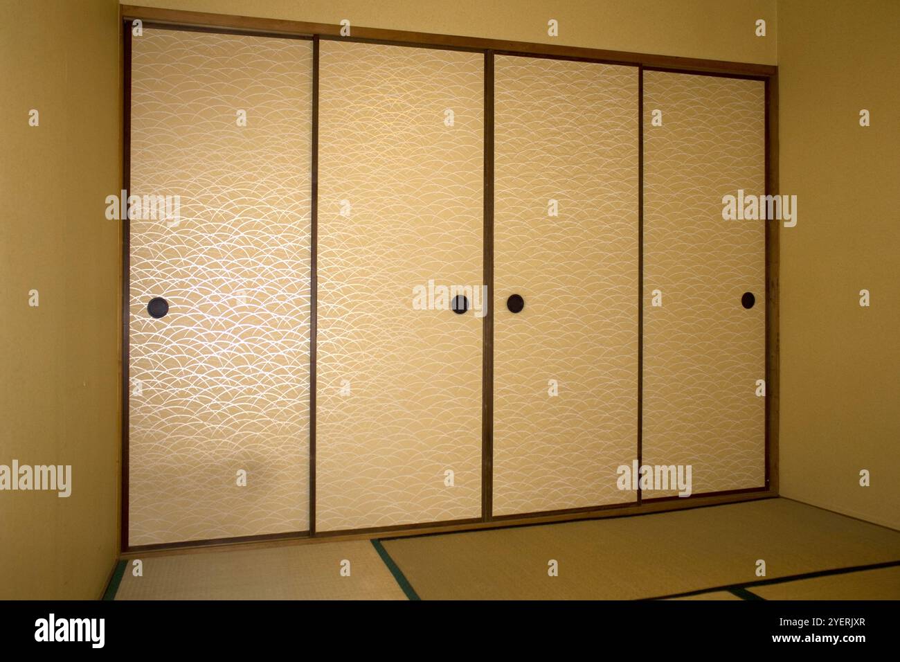 Fusuma (sliding door) and tatami in a closet in a Japanese-style room Stock Photo - Alamy