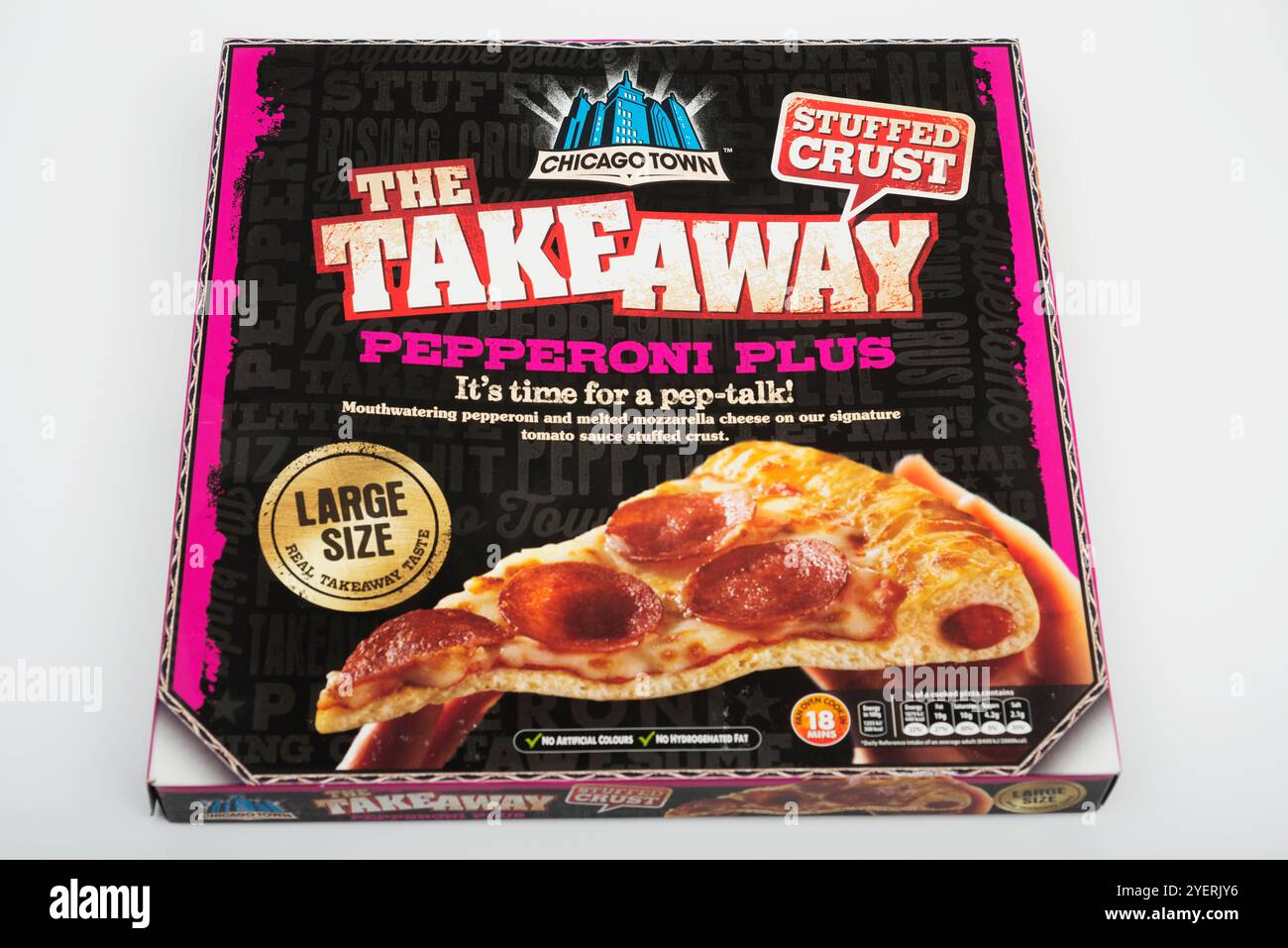 Chicago Town pepperoni plus pizza Stock Photo - Alamy