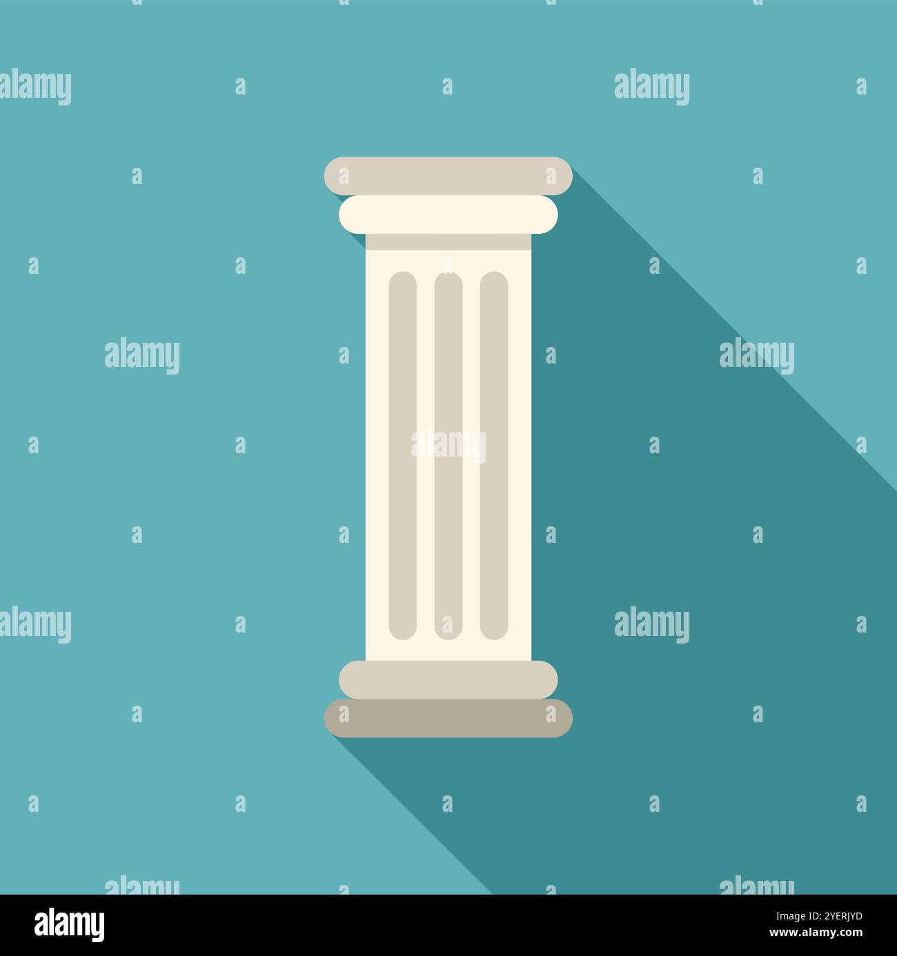Architectural column representing classical style and historical ...