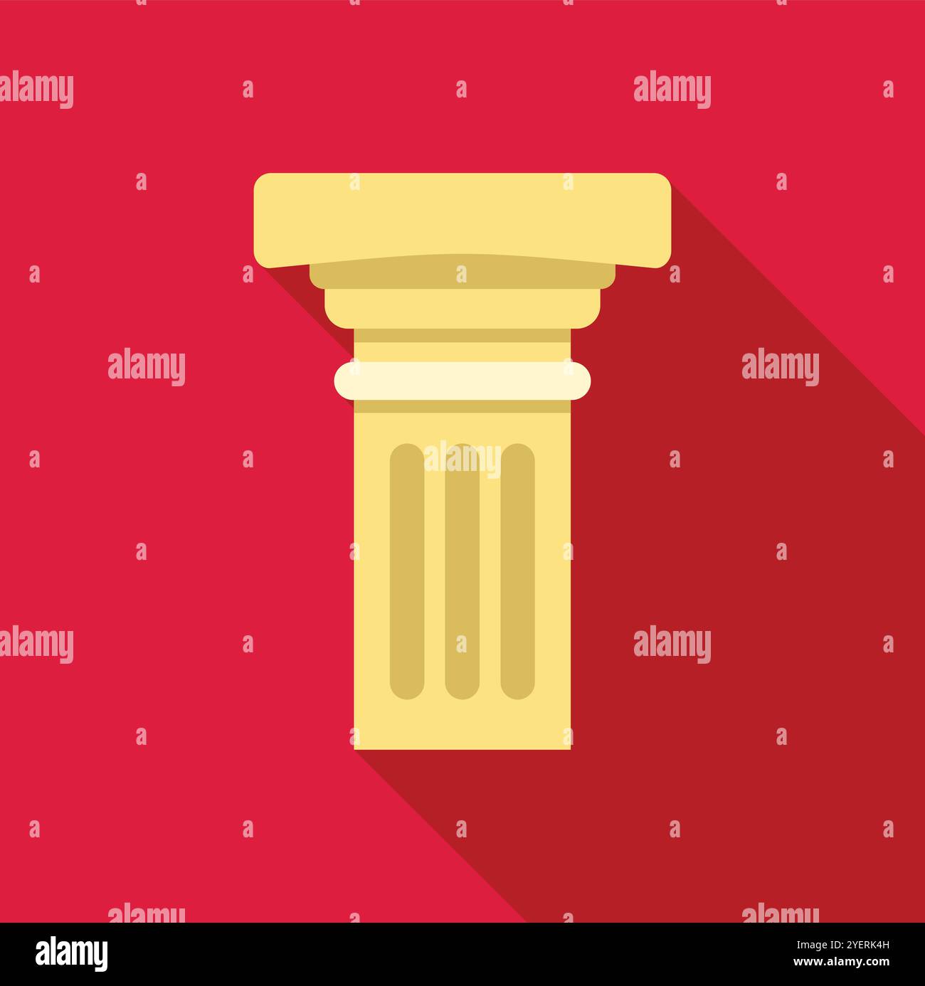 Fluted column showcasing classic architectural design elements, set ...