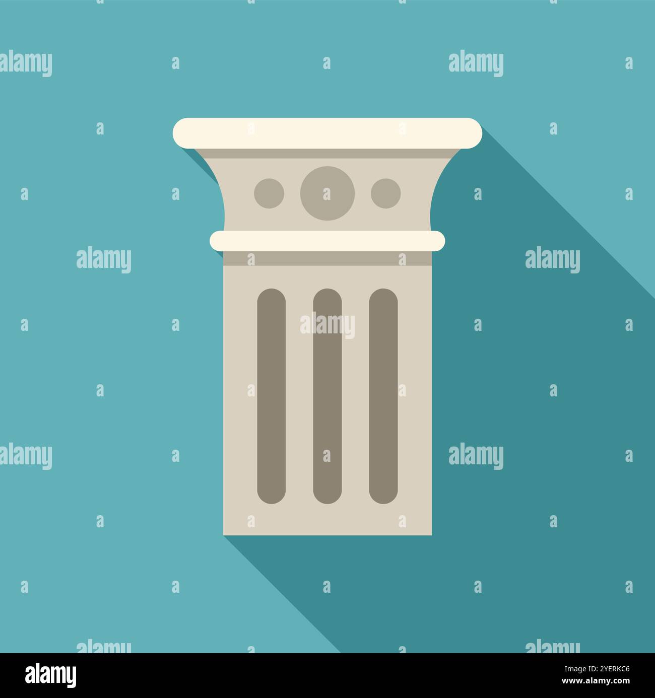 Architectural column showcasing classical design elements, symbolizing ...