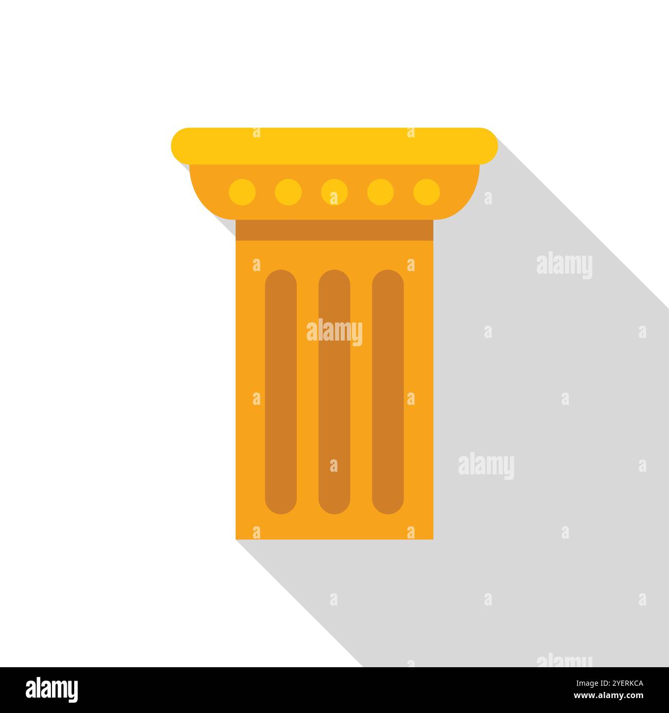 Golden column representing strength, history, and architectural ...