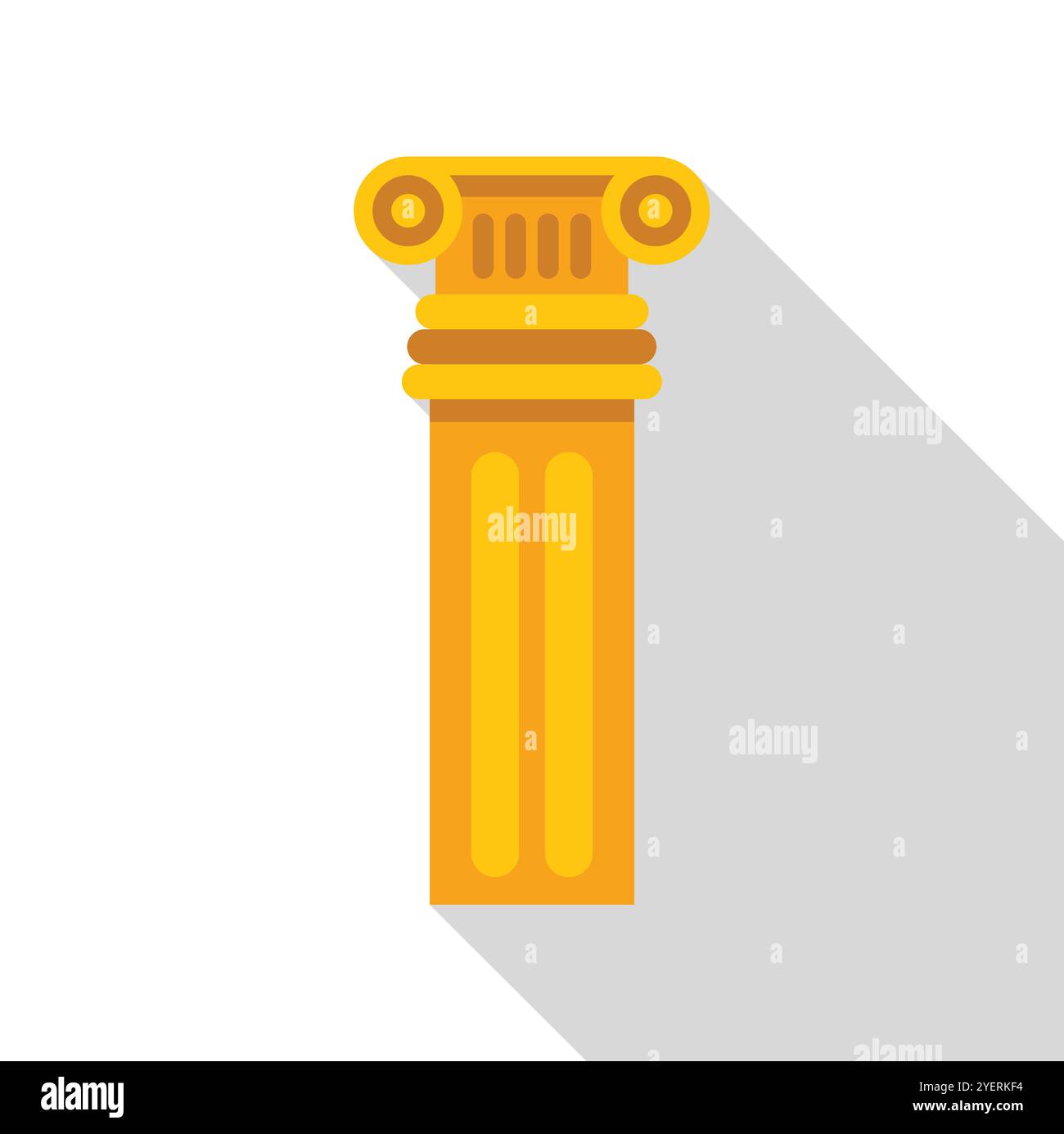 Architectural detail featuring a golden fluted column, evoking ...