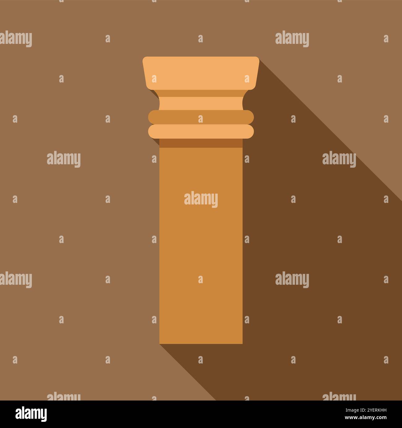 Simple yet elegant, an architectural column stands tall, its long ...