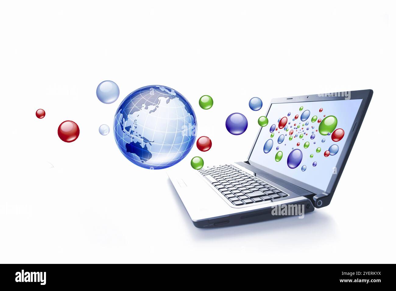 Abstract technology global network Cut Out Stock Images & Pictures - Alamy