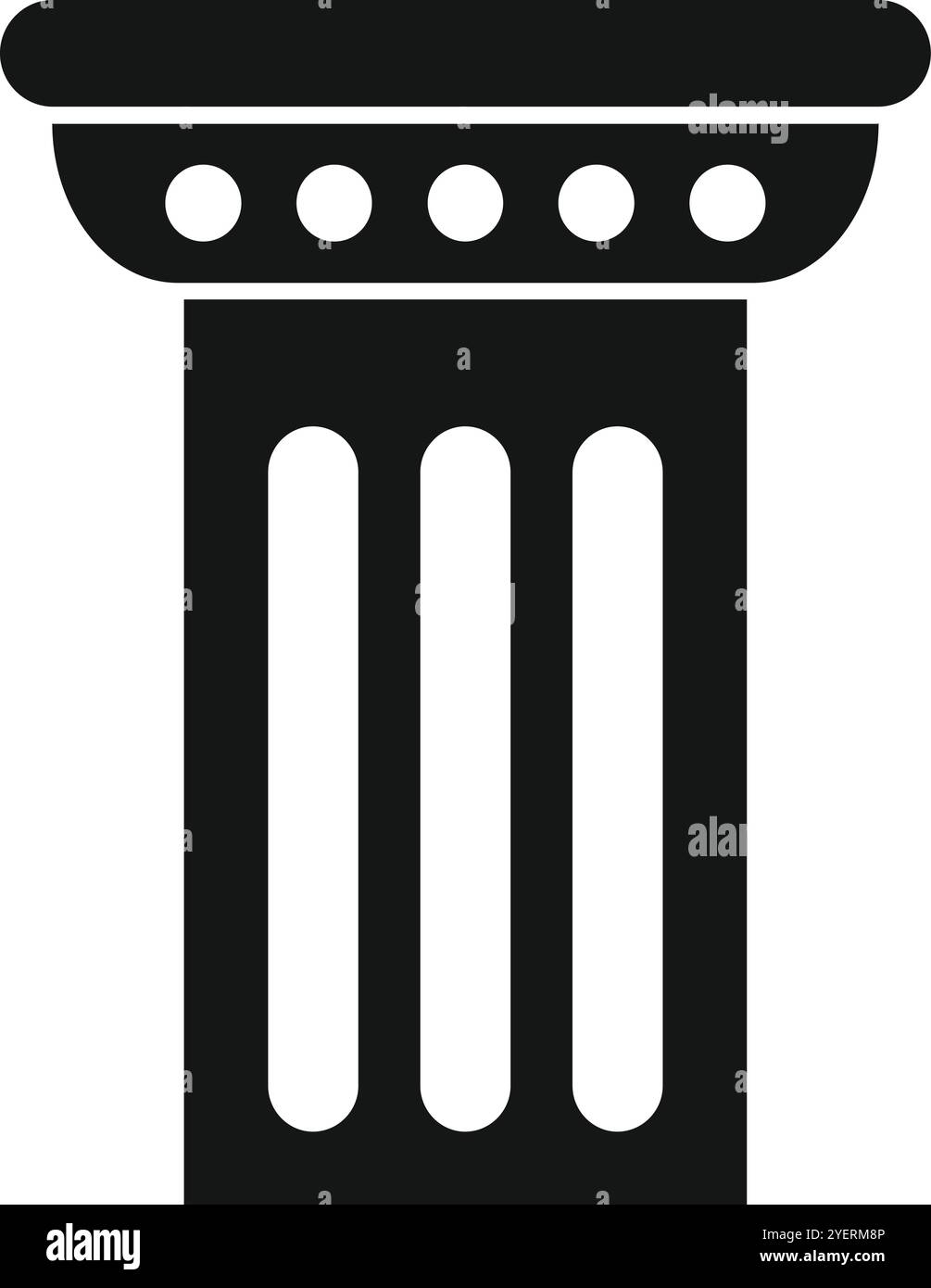 Simple yet elegant, architectural column showcasing classical design ...