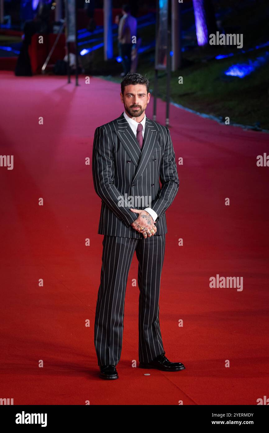 Rome, Italy - October 26: Italian actor Michele Morrone attends the red ...