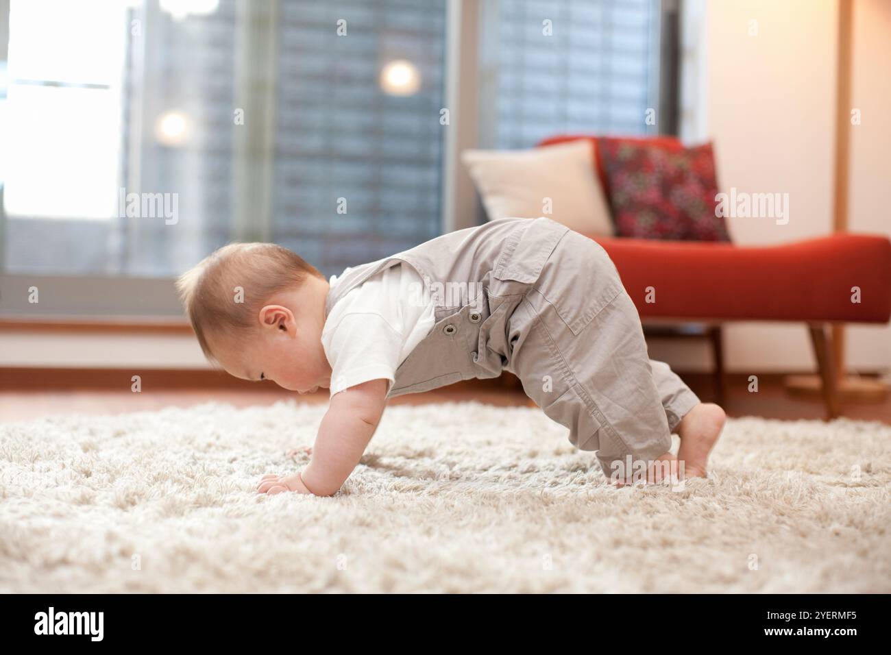 Trying to stand hi-res stock photography and images - Alamy