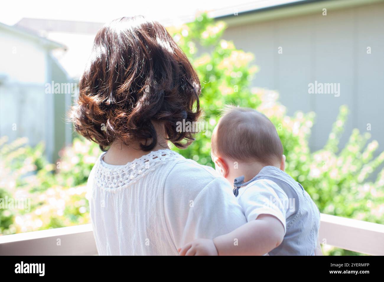 Mother baby balcony view hi-res stock photography and images - Alamy