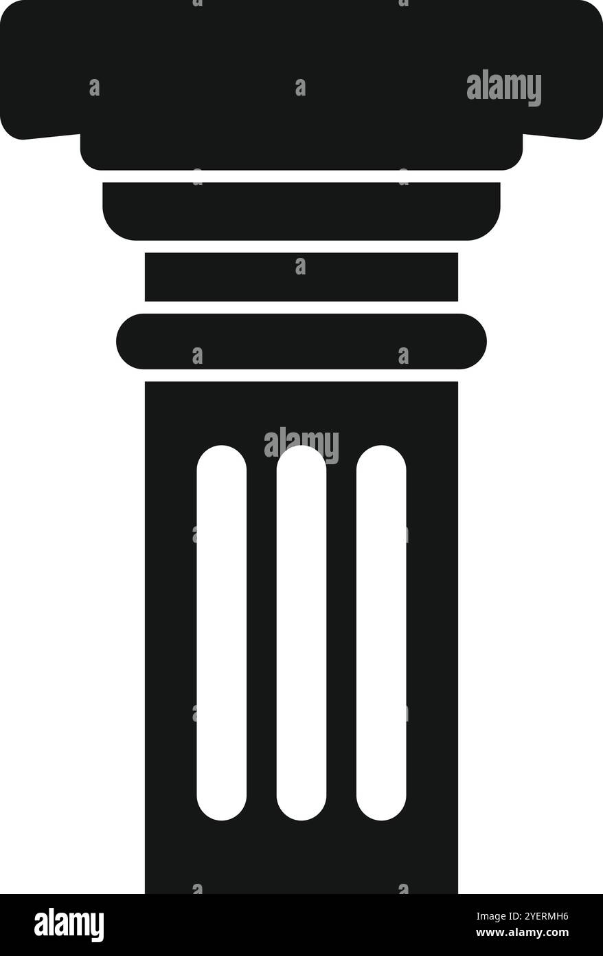 Simple yet elegant, architectural column stands tall, embodying ...