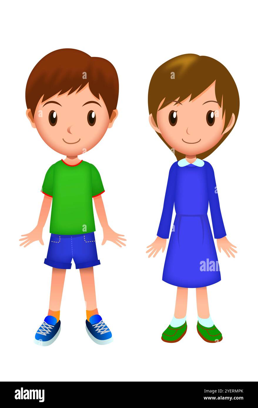 Boy and girl Stock Photo - Alamy