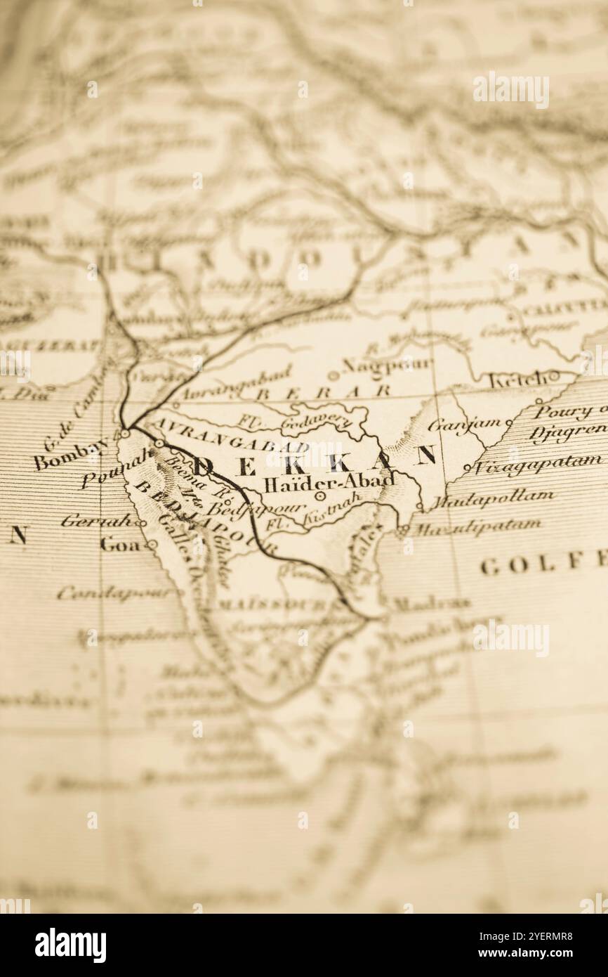 Ancient south india map hi-res stock photography and images - Alamy