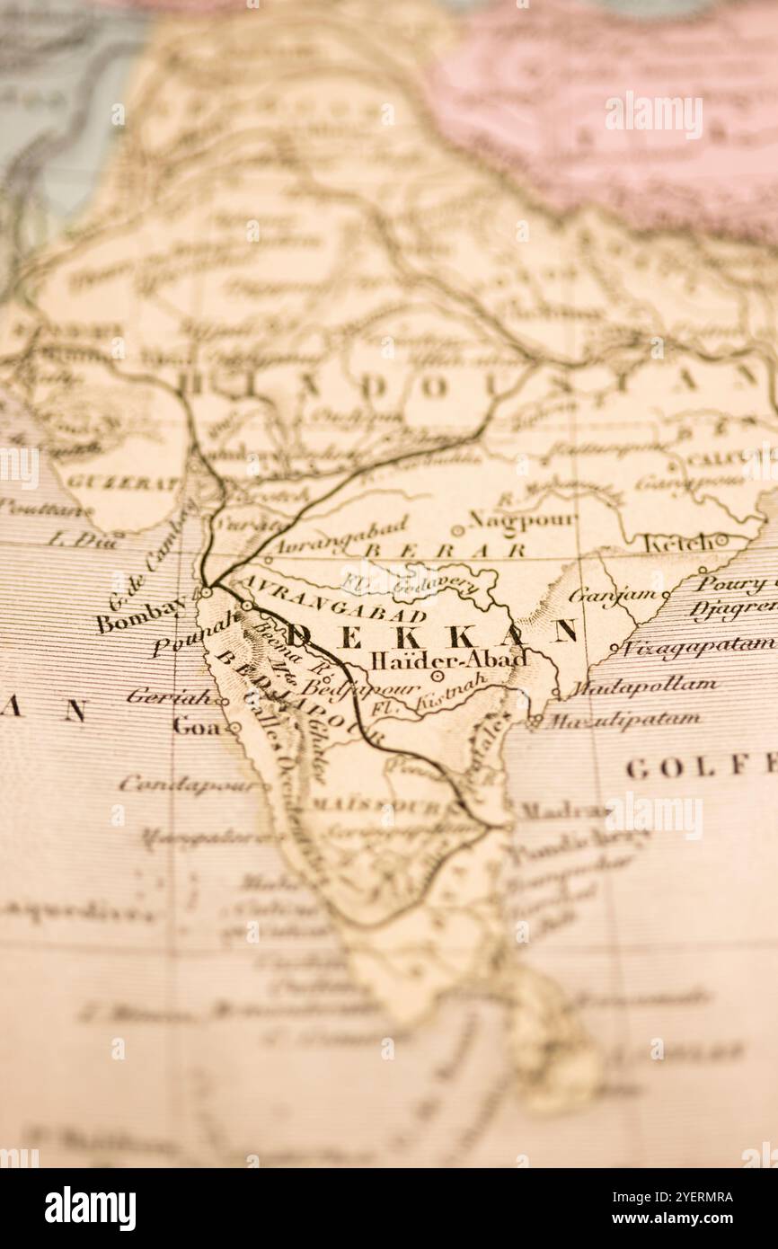 Ancient south india map hi-res stock photography and images - Alamy