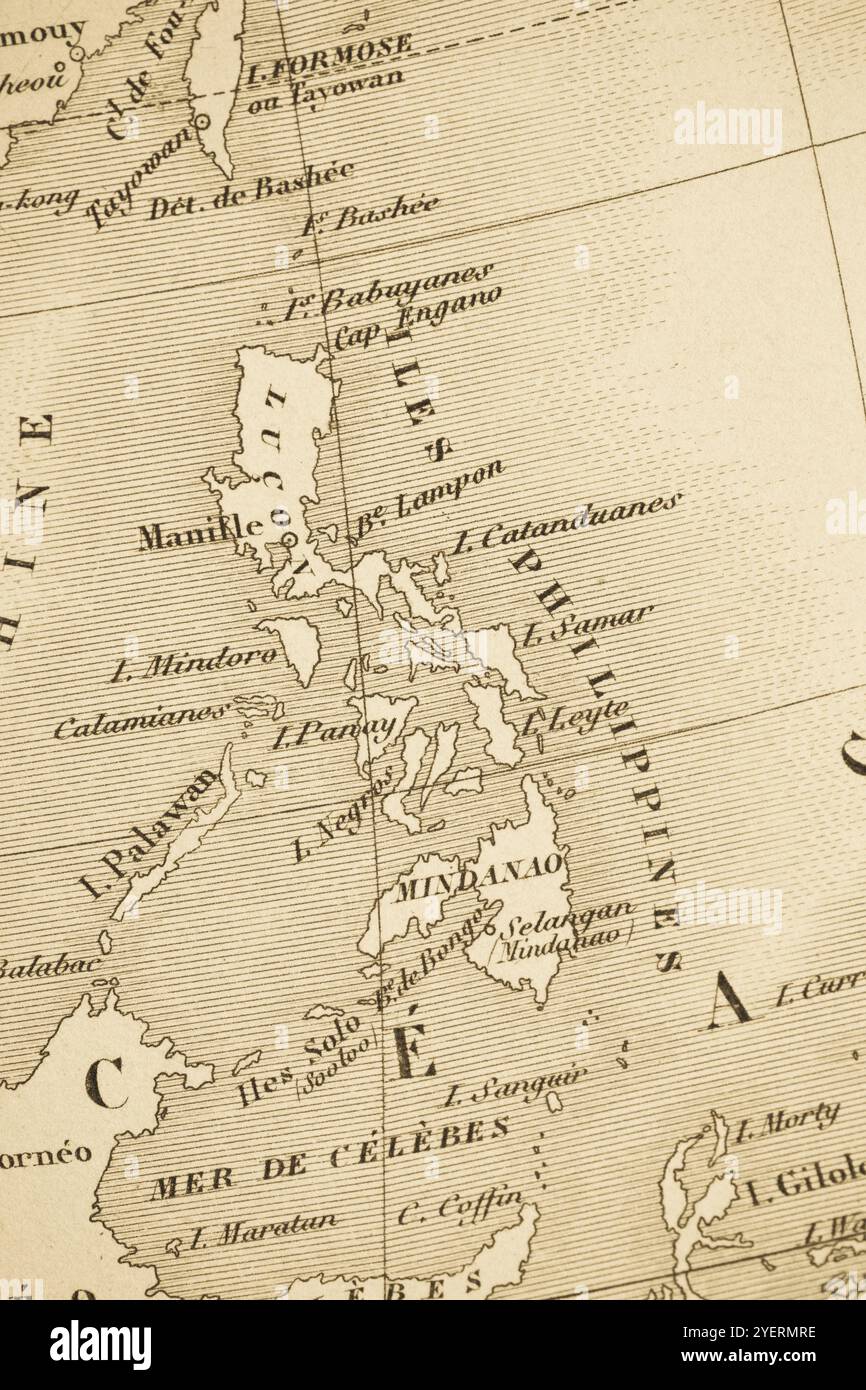 Philippines ancient map hi-res stock photography and images - Alamy