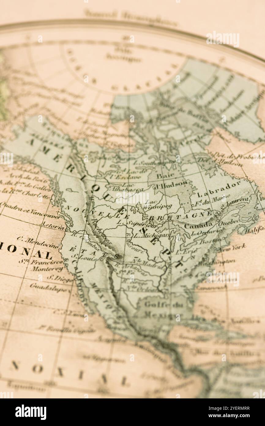 Map of the amer hi-res stock photography and images - Alamy