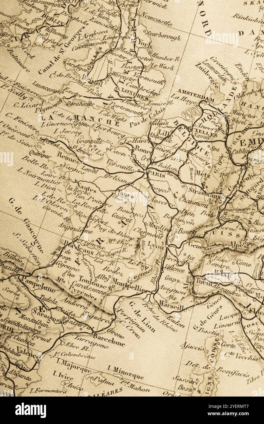 Old france maps hi-res stock photography and images - Alamy
