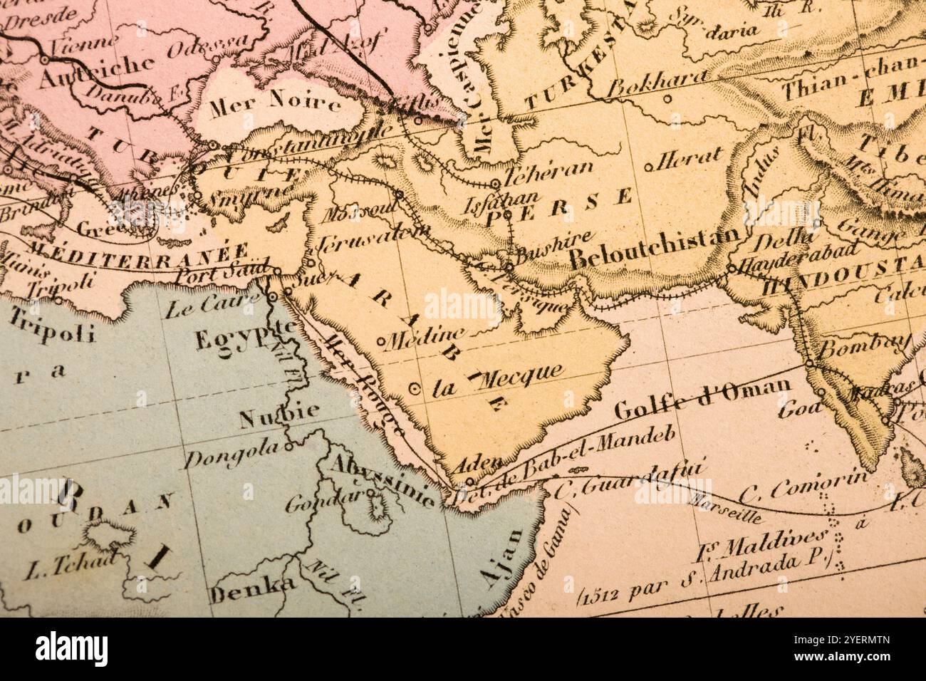 Arabian gulf map hi-res stock photography and images - Alamy