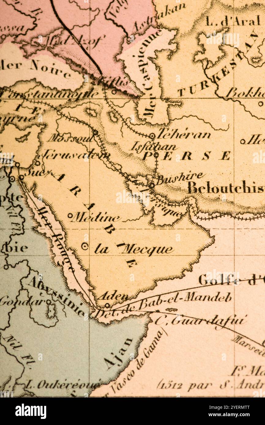 Arabian gulf map hi-res stock photography and images - Alamy