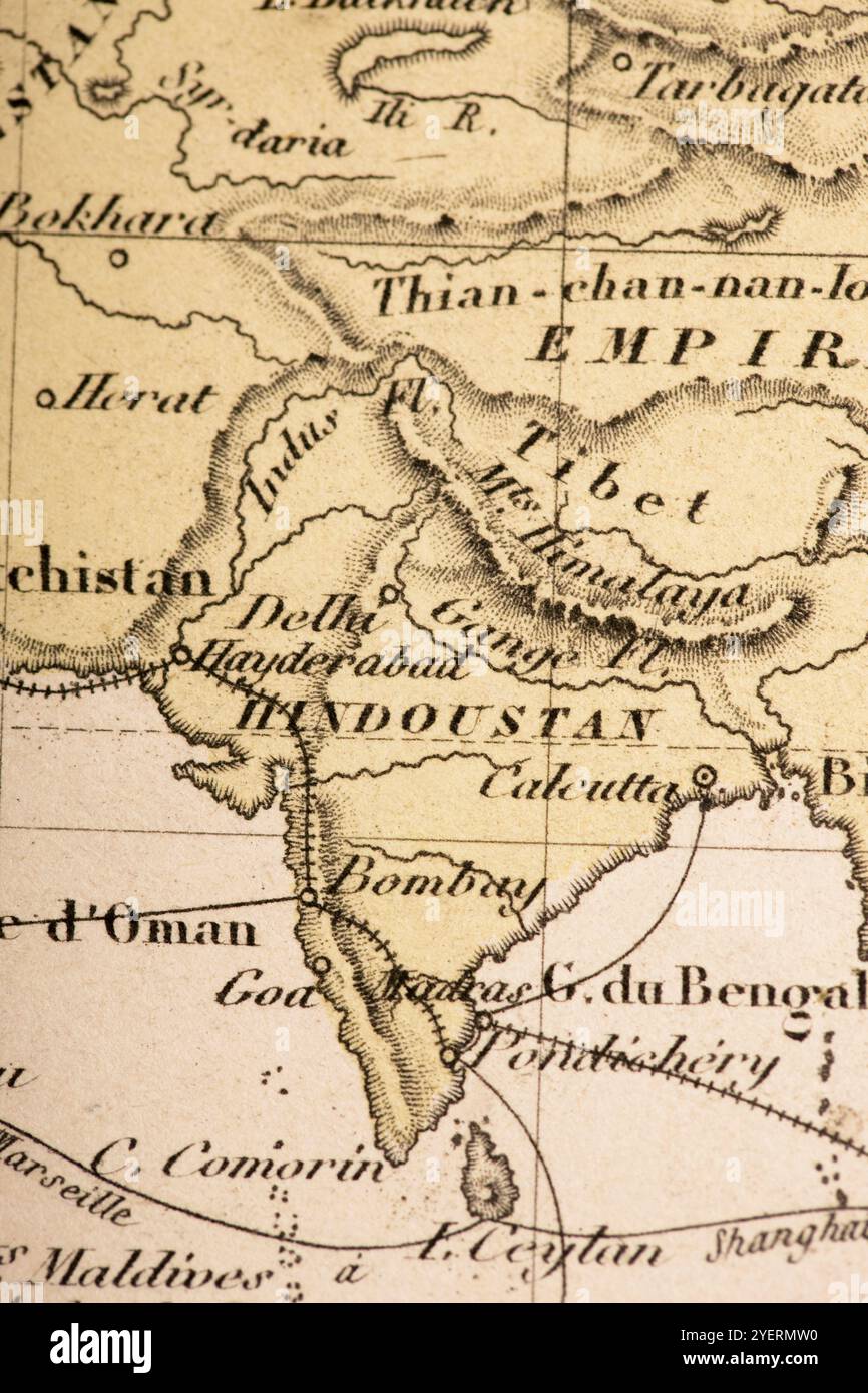 Ancient south india map hi-res stock photography and images - Alamy