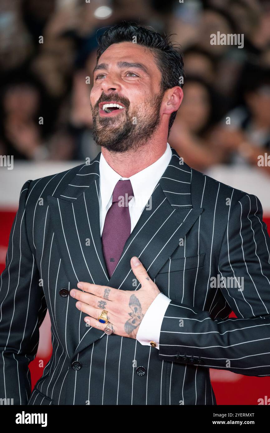 Rome, Italy - October 26: Italian actor Michele Morrone attends the red ...