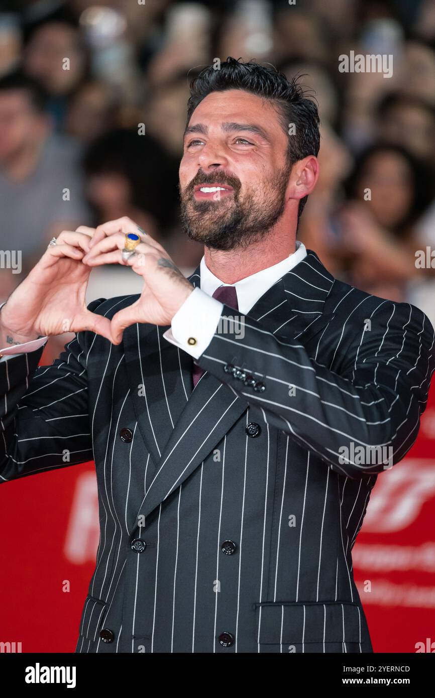 Rome, Italy - October 26: Italian actor Michele Morrone attends the red ...