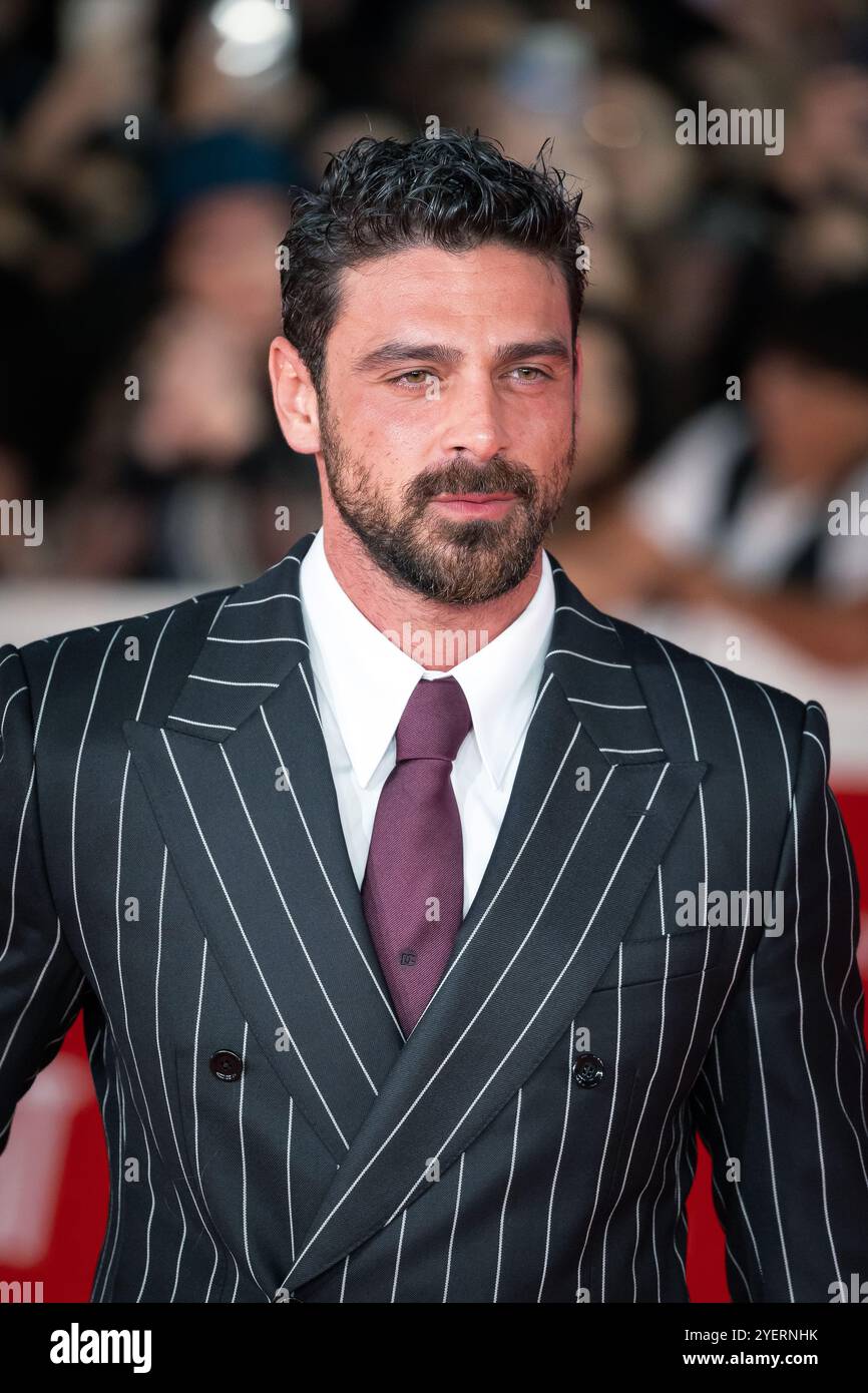 Rome, Italy - October 26: Italian actor Michele Morrone attends the red ...