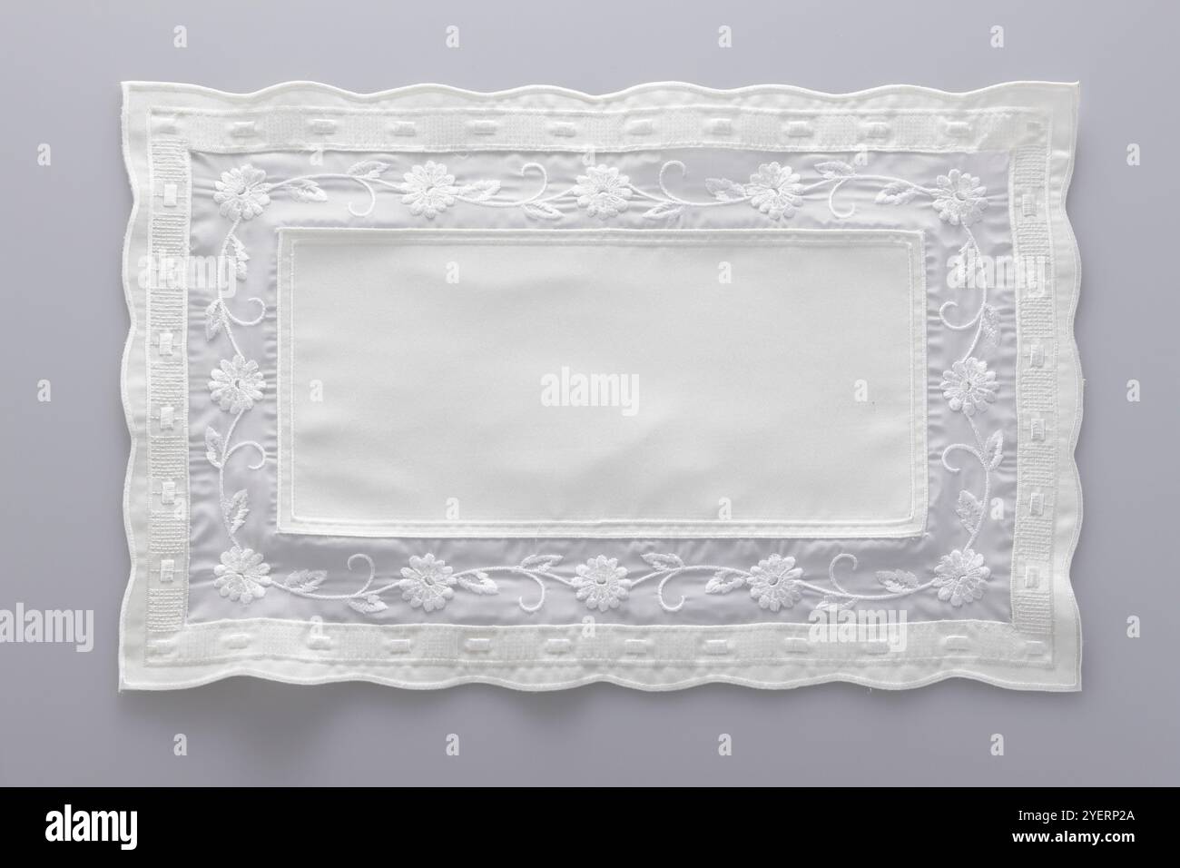 Lace luncheon mat Stock Photo - Alamy