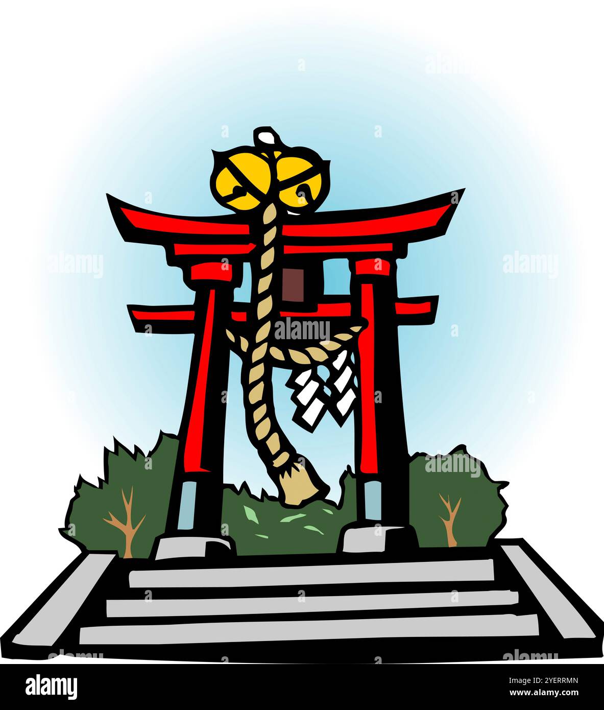 Japanese shrine bell hi-res stock photography and images - Alamy