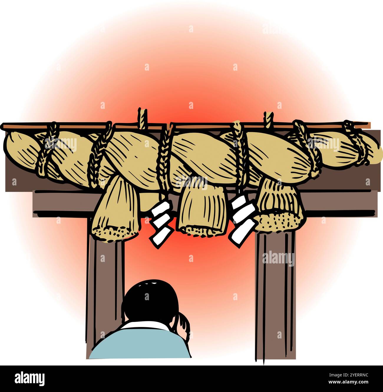 Large straw rope Stock Photo - Alamy