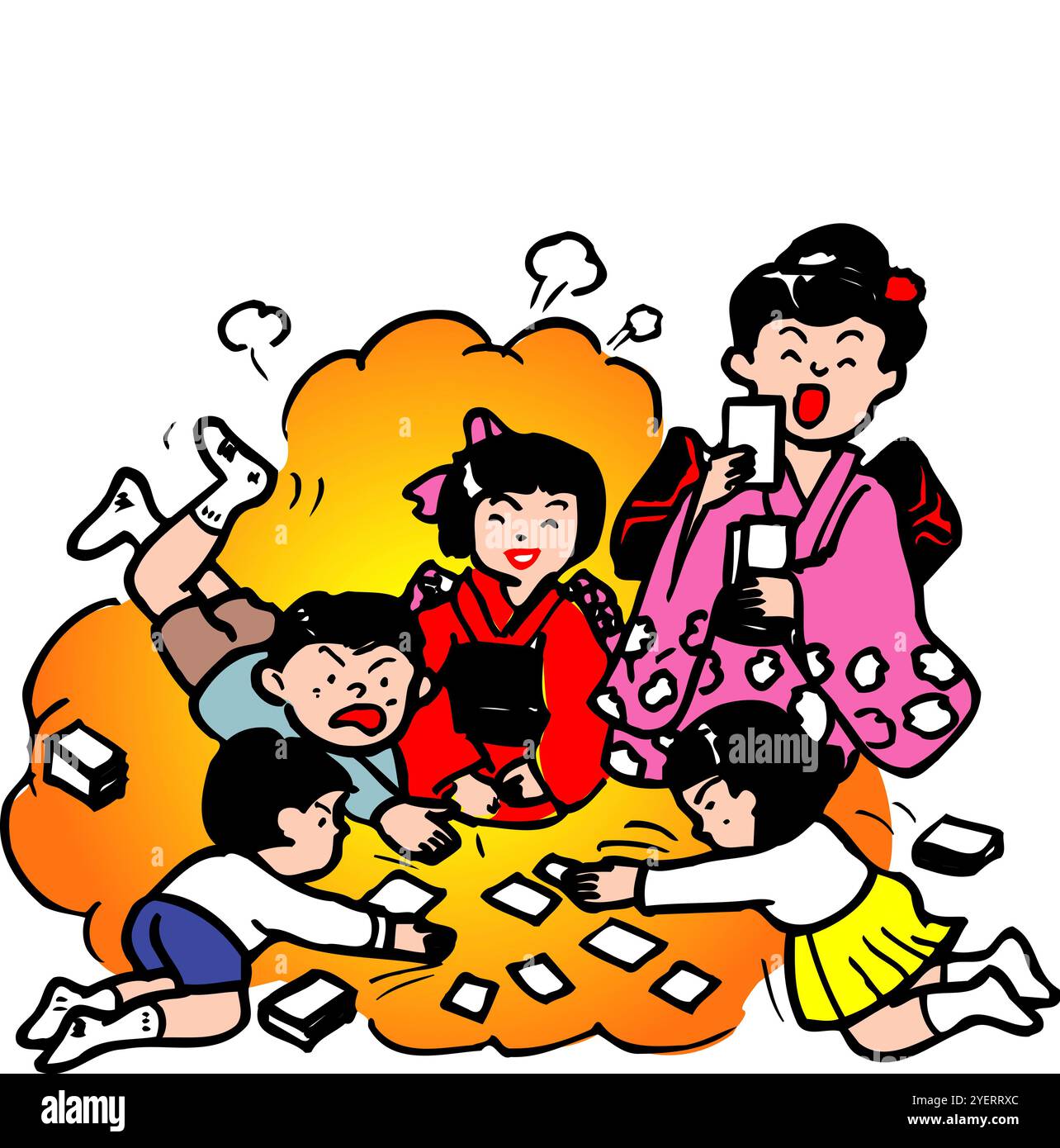 Karuta game Cut Out Stock Images & Pictures - Alamy