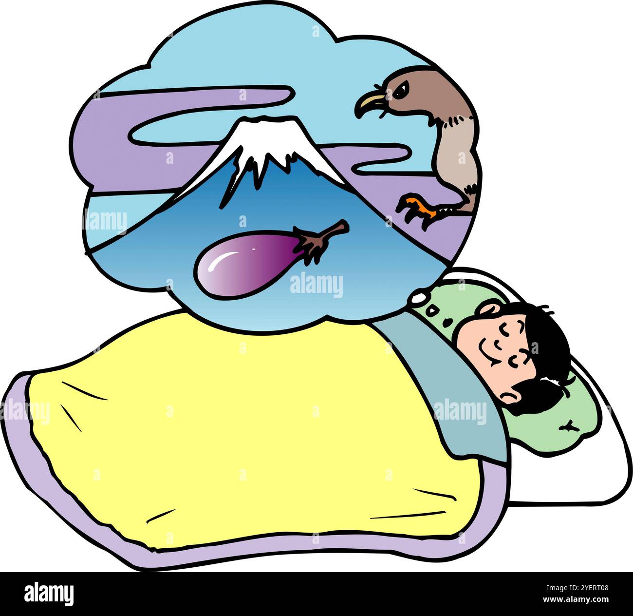 Hatsuyumu (first dream Stock Photo - Alamy