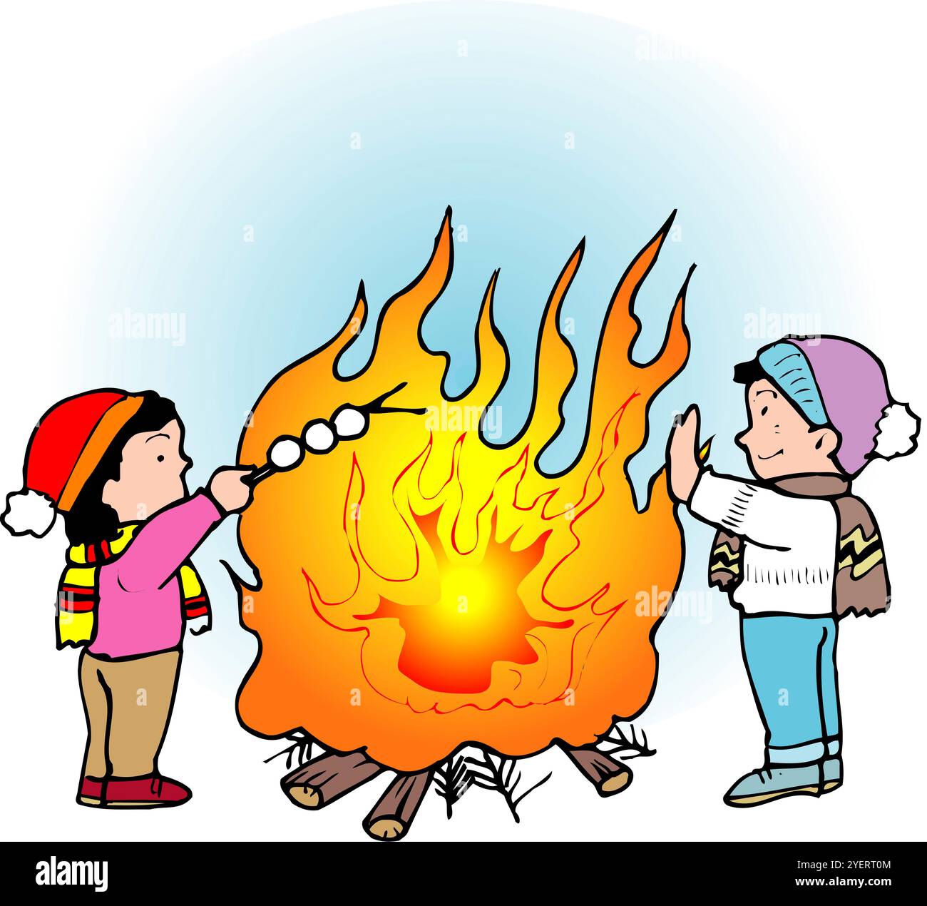 Dondo-yaki (burning of acorns Stock Photo - Alamy