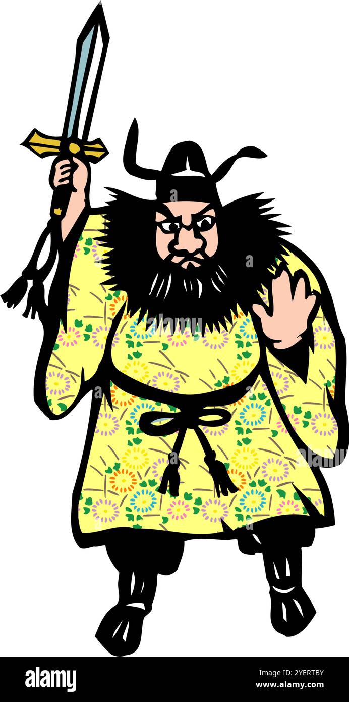 Shoki (a small statue of Shoki the Plague-Queller Stock Photo - Alamy