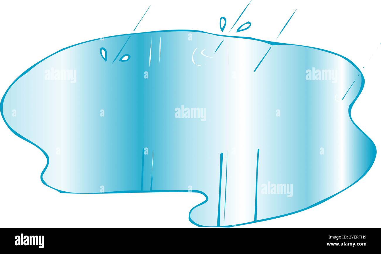 Puddle of water Cut Out Stock Images & Pictures - Alamy