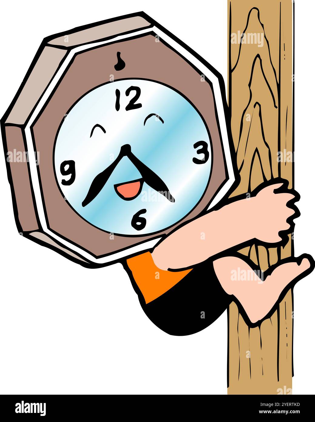 Clock wall Cut Out Stock Images & Pictures - Alamy