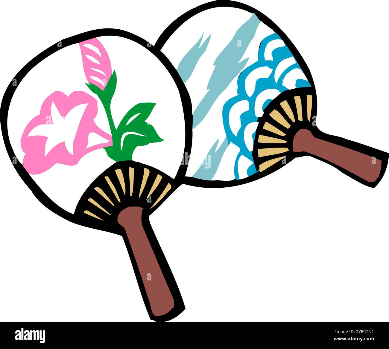 Uchiwa (Japanese fan Stock Photo - Alamy