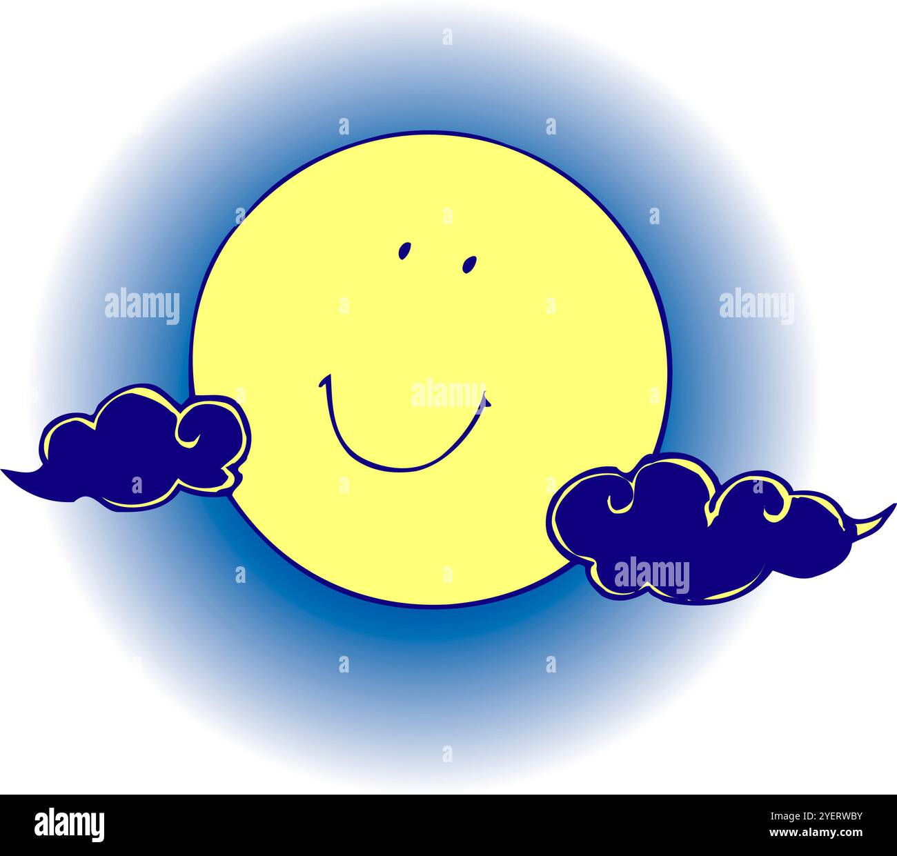 The harvest moon in mid-autumn Stock Photo - Alamy