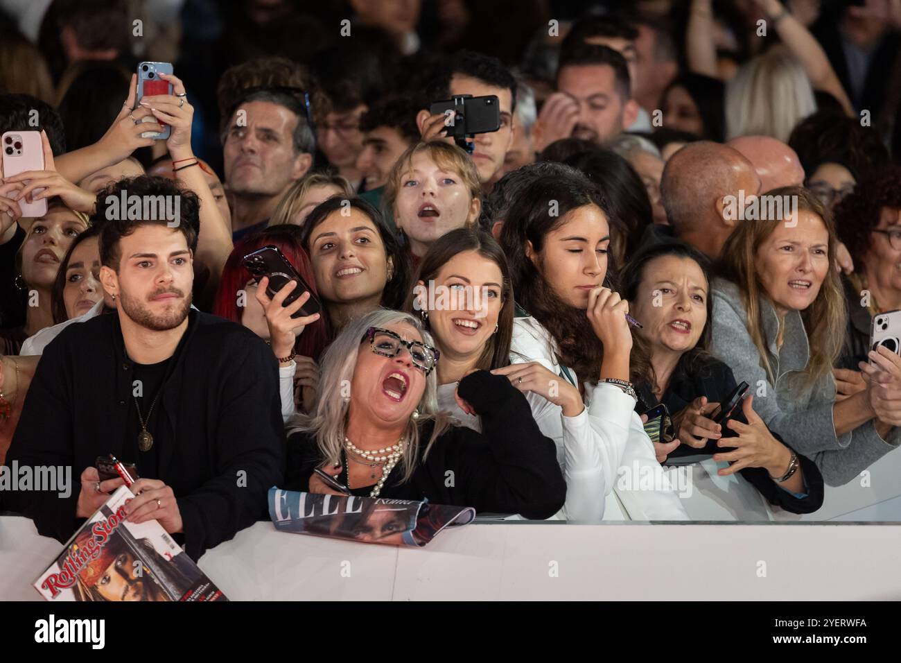 Rome, Italy - October 26: The crowd of supporters in delirium for the ...
