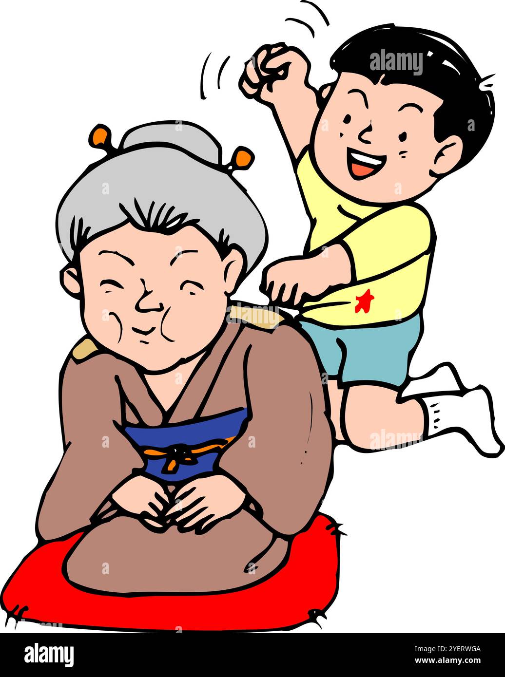 Woman tapping her shoulder Stock Photo - Alamy