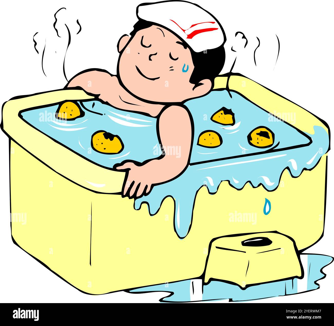 Winter solstice bath Stock Photo - Alamy