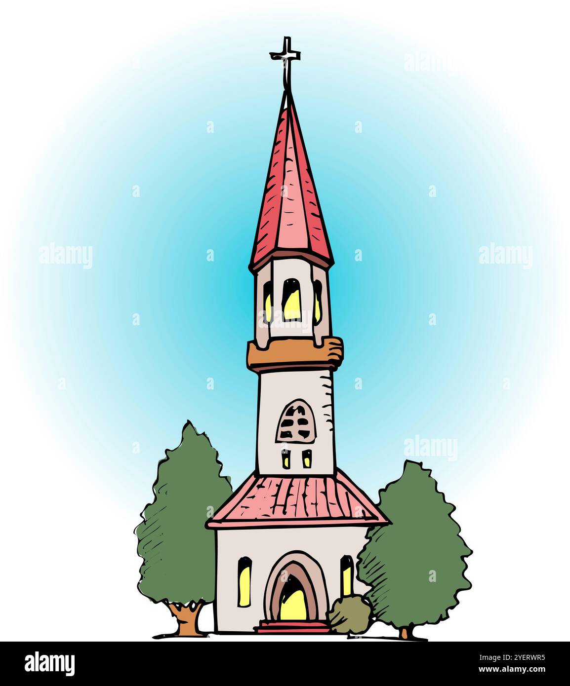 Winter church Cut Out Stock Images & Pictures - Alamy