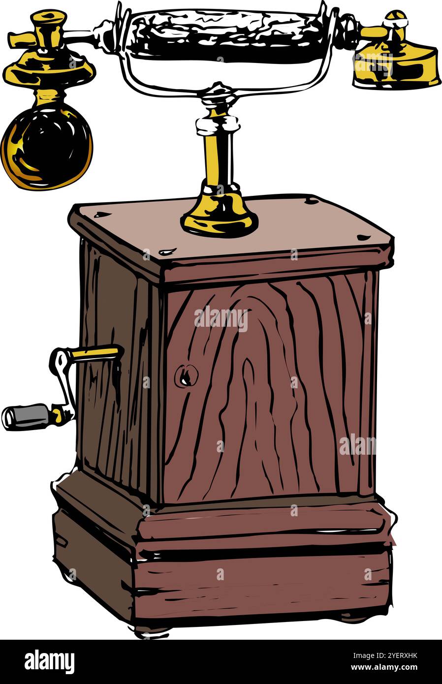 Telephone illustrations hi-res stock photography and images - Alamy