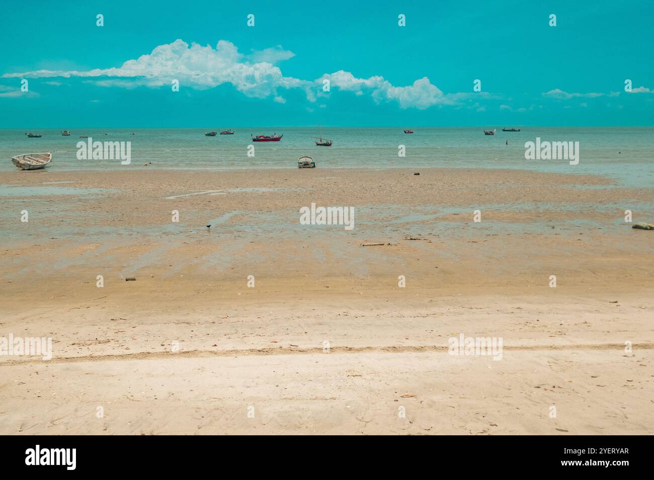 Scenic view of Badeko beach at Old Stone Town in Bagamoyo, Tanzania ...