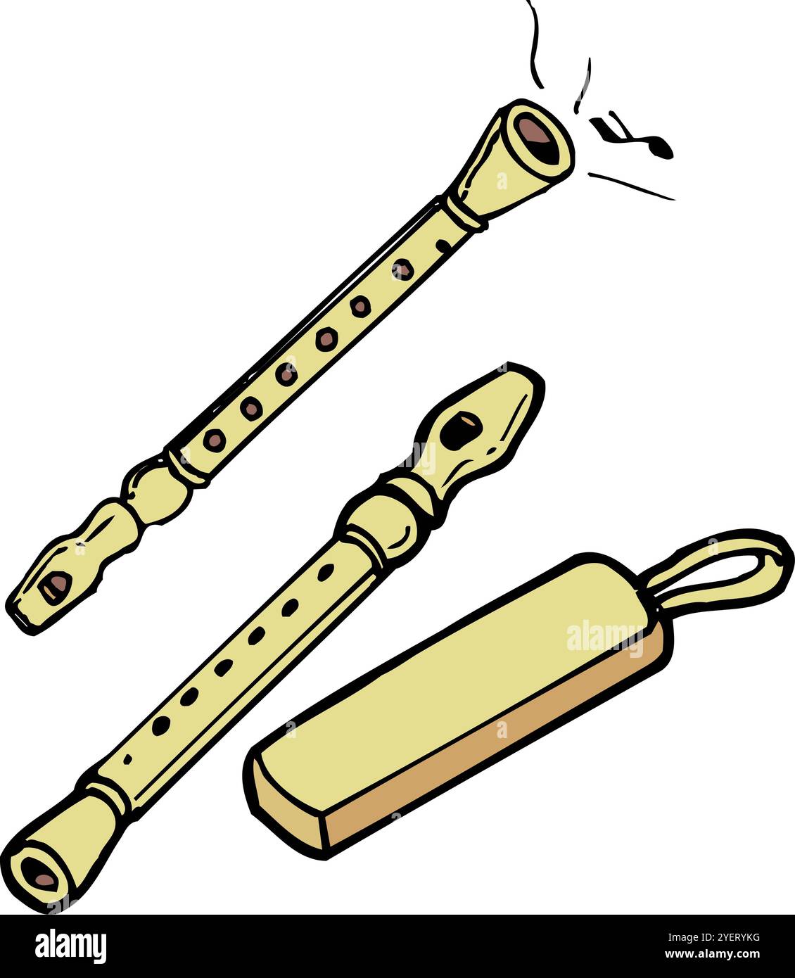 Recorder musical instrument hi-res stock photography and images - Alamy
