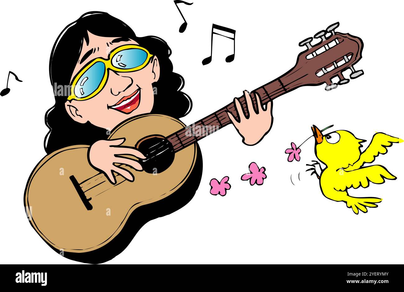 Guitar stringed musical instrument Cut Out Stock Images & Pictures - Alamy