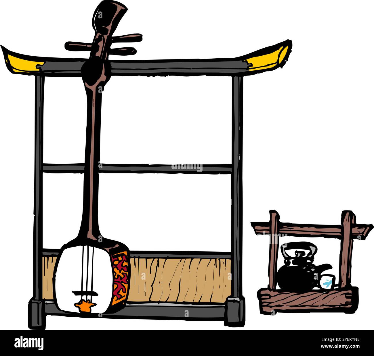 Illustrations musical instruments hi-res stock photography and images ...