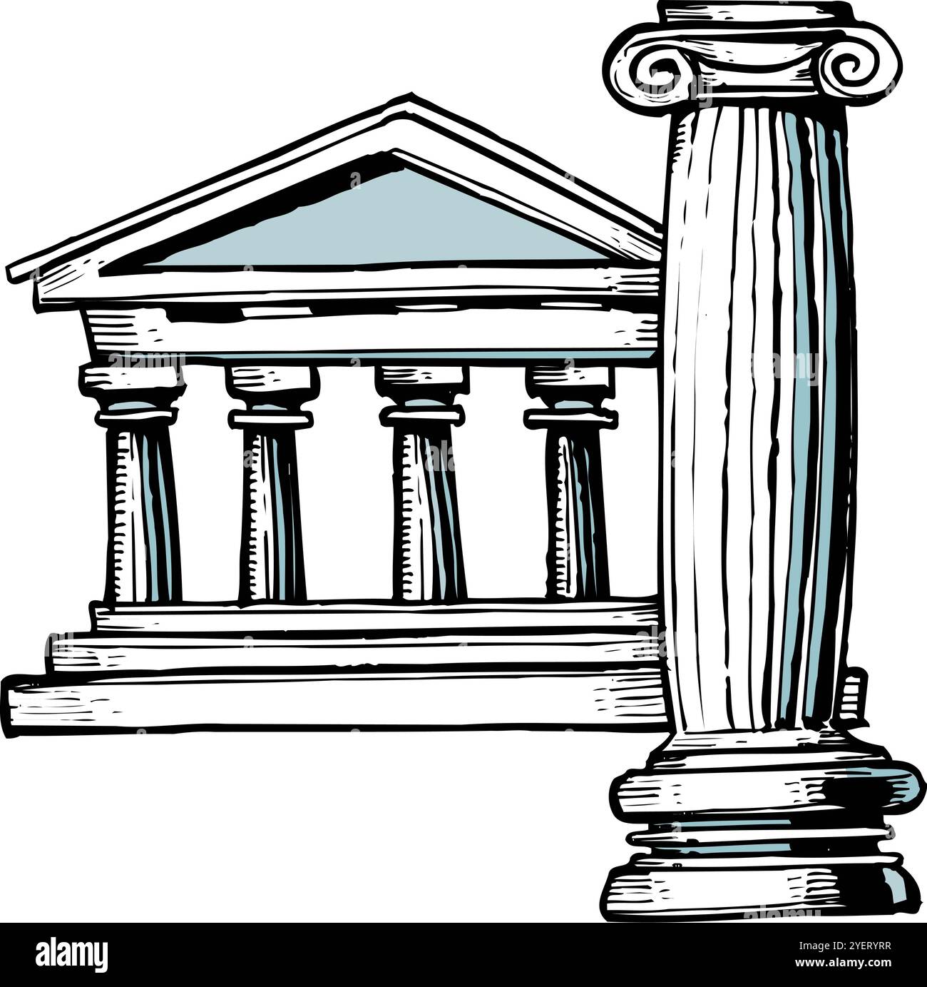 Greek remains Cut Out Stock Images & Pictures - Alamy